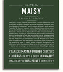 Maisy | Name Art Print – Name Stories