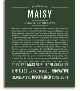 Maisy | Name Art Print – Name Stories