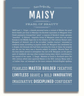 Maisy | Name Art Print – Name Stories