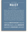 Maisy | Name Art Print – Name Stories