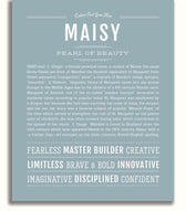 Maisy | Name Art Print – Name Stories