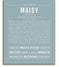 Maisy Personalized Name Meaning Art Prints – Name Stories