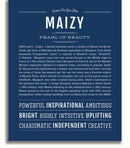 Maizy | Name Art Print – Name Stories