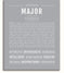 Major | Name Art Print – Name Stories