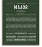 Major | Name Art Print – Name Stories