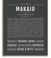 Makaio Personalized Name Meaning Art Prints – Name Stories