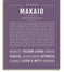 Makaio Personalized Name Meaning Art Prints – Name Stories