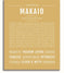 Makaio Personalized Name Meaning Art Prints – Name Stories