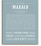 Makaio Personalized Name Meaning Art Prints – Name Stories