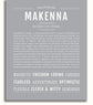Makenna | Name Art Print – Name Stories