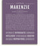 Makenzie | Name Art Print – Name Stories