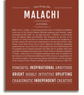 Malachi Personalized Name Meaning Art Prints – Name Stories