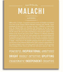 Malachi Personalized Name Meaning Art Prints – Name Stories