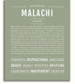 Malachi Personalized Name Meaning Art Prints – Name Stories