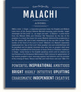 Malachi Personalized Name Meaning Art Prints – Name Stories