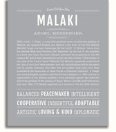 Malaki | Name Art Print – Name Stories
