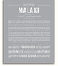 Malaki | Name Art Print – Name Stories