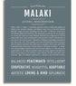 Malaki Personalized Name Meaning Art Prints – Name Stories