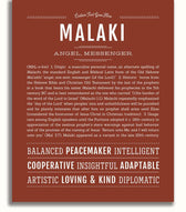 Malaki | Name Art Print – Name Stories