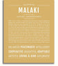 Malaki | Name Art Print – Name Stories