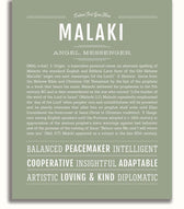 Malaki | Name Art Print – Name Stories