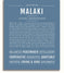 Malaki Personalized Name Meaning Art Prints – Name Stories