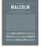 Malcolm | Name Art Print – Name Stories