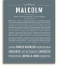 Malcolm | Name Art Print – Name Stories