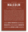 Malcolm | Name Art Print – Name Stories