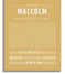 Malcolm | Name Art Print – Name Stories