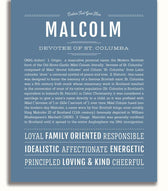 Malcolm | Name Art Print – Name Stories