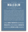 Malcolm | Name Art Print – Name Stories