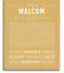 Malcom | Name Art Print – Name Stories