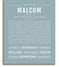 Malcom Personalized Name Meaning Art Prints – Name Stories
