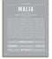Malia | Name Art Print – Name Stories