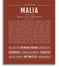 Malia | Name Art Print – Name Stories