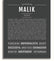 Malik | Name Art Print – Name Stories