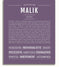Malik Personalized Name Meaning Art Prints – Name Stories