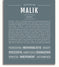 Malik Personalized Name Meaning Art Prints – Name Stories