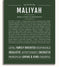 Maliyah | Name Art Print – Name Stories