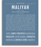 Maliyah | Name Art Print – Name Stories