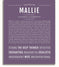 Mallie | Name Art Print – Name Stories