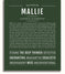Mallie | Name Art Print – Name Stories