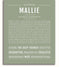 Mallie | Name Art Print – Name Stories