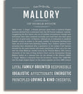 Mallory | Name Art Print – Name Stories