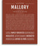 Mallory | Name Art Print – Name Stories