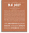 Mallory | Name Art Print – Name Stories