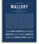 Mallory | Name Art Print – Name Stories