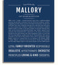 Mallory | Name Art Print – Name Stories