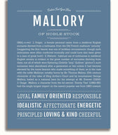 Mallory | Name Art Print – Name Stories